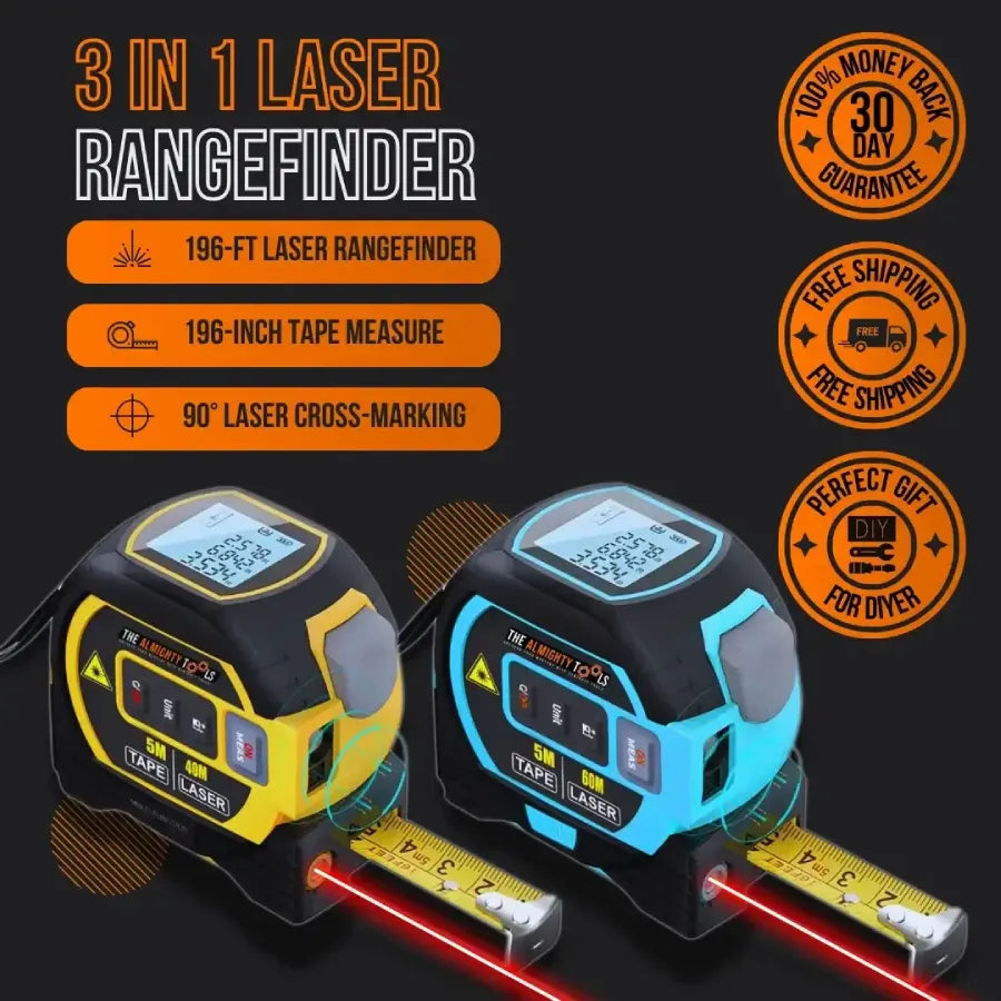 The Almighty Ruler® | Laser Tape Measure Ruler for DIY & Home Projects ...